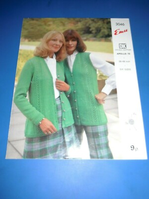 Emu Women's Cardigan Knitting Pattern 3046 | eBay UK