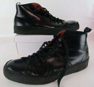 George Cox Fred Perry Monkey Black Laced Ankle Boots UK Size 9 EU 43 ...