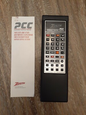 Vintage Zenith Remote Control PCC 343 04-203 With Manual not tested | eBay