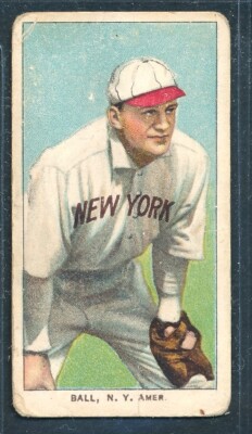 T206 SC 150 30: NEAL BALL New York Yankees ~ Hqmiltok stamp ~ Fair to ...