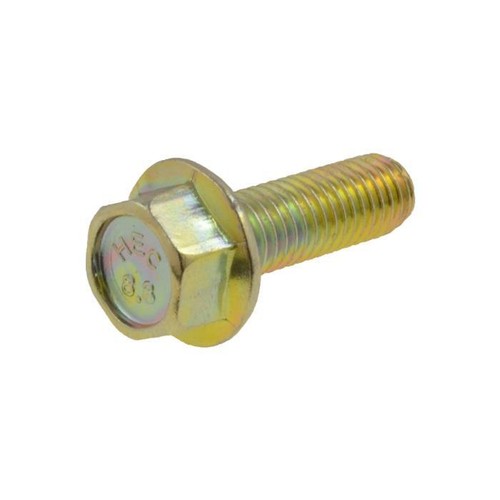 Pack of 1000 Zinc Yellow M8 (8mm) x 20mm Metric Hex Flange Bolt HT ...