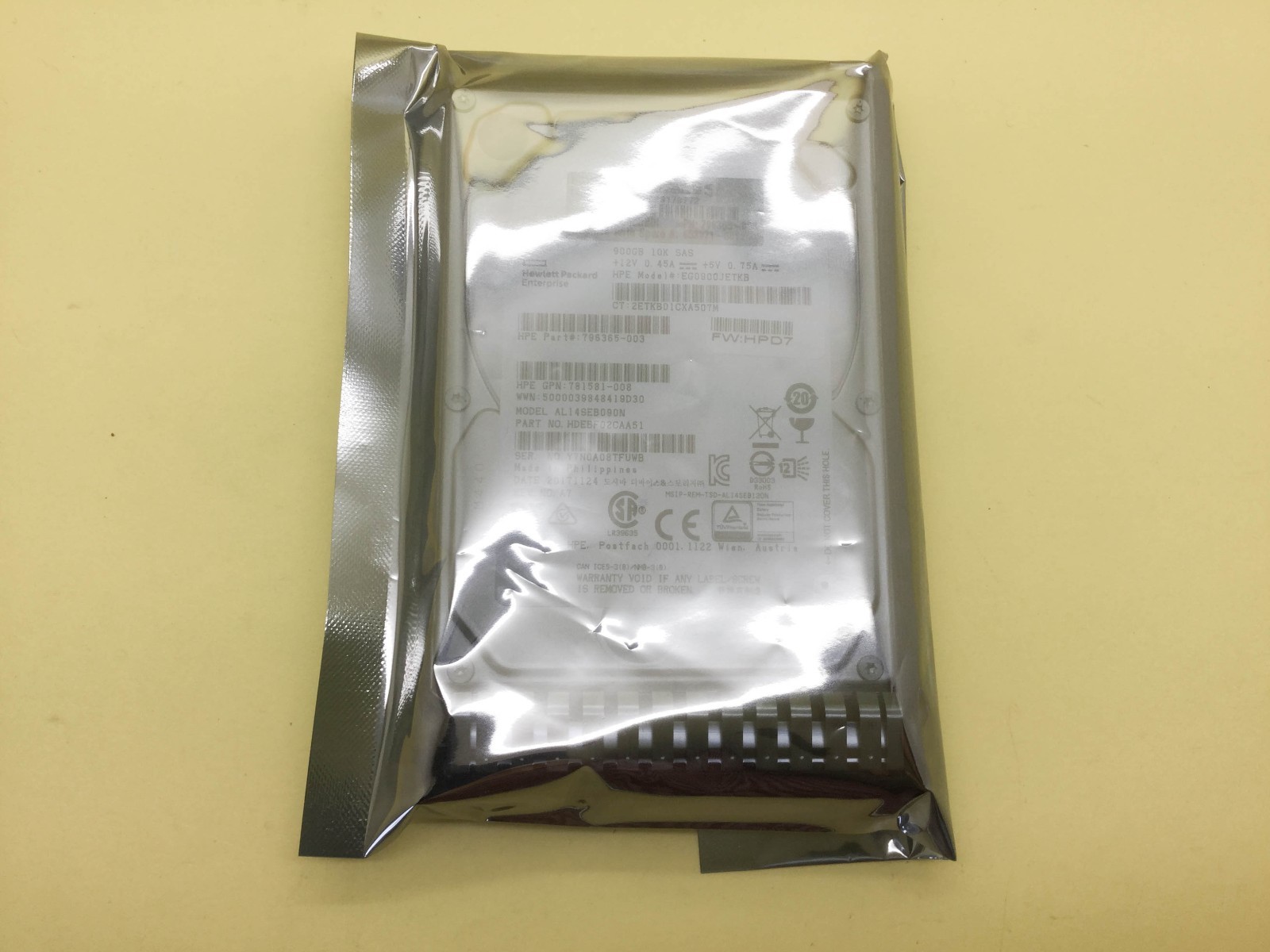 HP 652589-B21 900GB 10K 6G SFF SAS SC HDD HARD DRIVE 653971-001 W/ tray ...