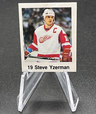 1988 Frito Lay Mini NHL Hockey Mini Sticker Steve Yzerman Red Wings NM ...
