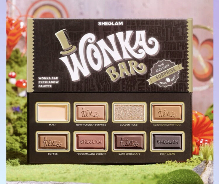 SHEGLAM WILLY WONKA Chocolate Scented Full Collection PR Box Makeup ...