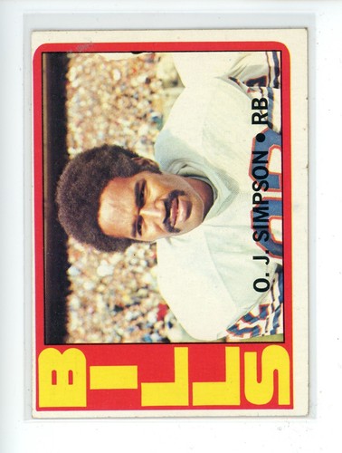 1972 Topps O.J. SIMPSON #160 Buffalo Bills HOF | eBay