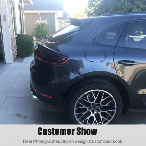 For Porsche Macan 2014-2017 Glossy Black Rear Middle Trunk Spoiler ...