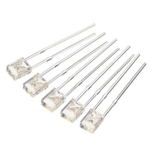 150Pcs 2x3x4mm Light Diode Rectangular Bright Clear LED Lamp Bulb White ...