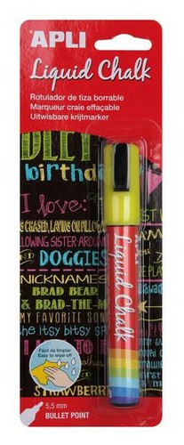 Yellow Chalk Marker Round Tip | eBay