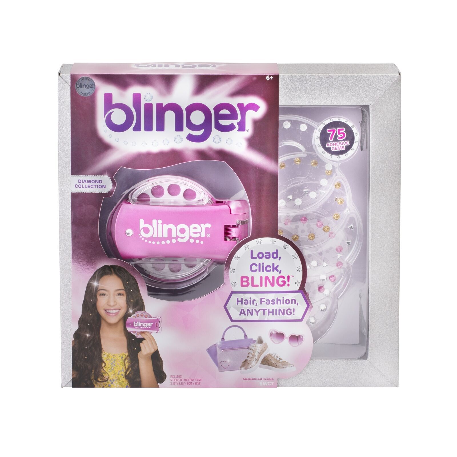 Jazwares Blinger Diamond Edition Pink Glam Styling Tool - BGW0001 for ...