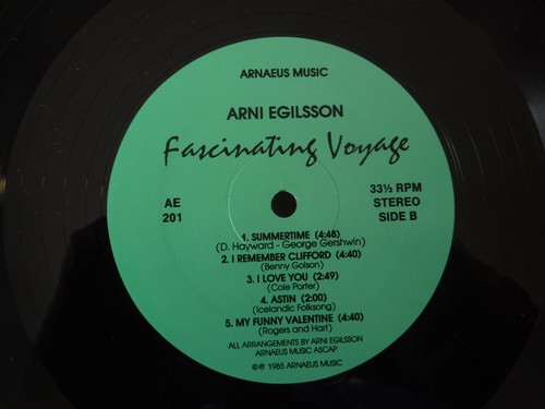 Arni Egilsson, Fascinating Voyage, Arnaeus Music Records AE 201, 1985 ...