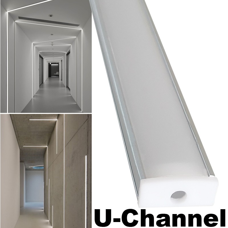 LED strip aluminum channel decoration ceiling 40/pieces 3.3 FT/1 meter ...