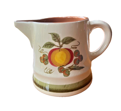 Stangl Apple Delight Large Pitcher 5" Tall 24-Ounce Hand Painted ...