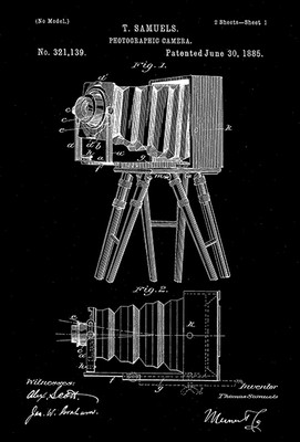 1885 - Photographic Camera - T. Samuels - Patent Art Poster | eBay