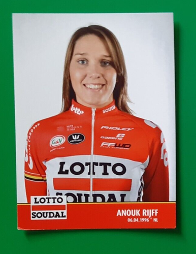 CYCLISME carte cycliste ANOUK RIJFF équipe LOTTO SOUDAL LADIES 2016 | eBay