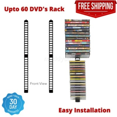 Video Game Storage Shelf DVD Media Wall Organizer Tower Rack Disc ...