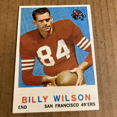 1959 Topps Billy Wilson #148 San Francisco 49ers Vintage Football Card ...