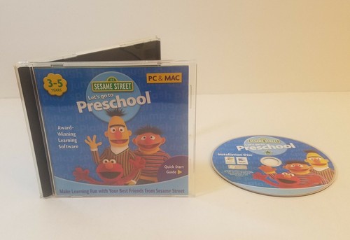 Let's Go To Preschool Sesame Street PC CD-Rom 2008 Windows Children ...