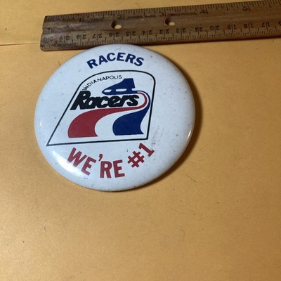 Vintage 1970s Indianapolis Racers Hockey Team Pin Button | eBay