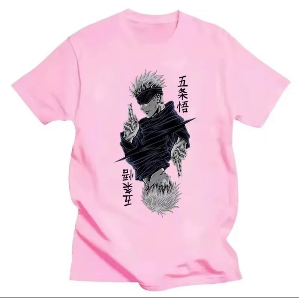 Fashion Jujutsu Kaisen Satoru Gojo Anime Printed Lady O-Neck Short ...