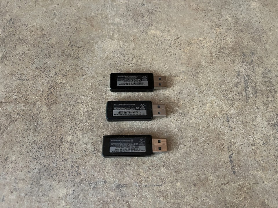 Microsoft 1123 2.4Ghz Transceiver USB Dongle Wireless Keyboard/Mouse L3 ...