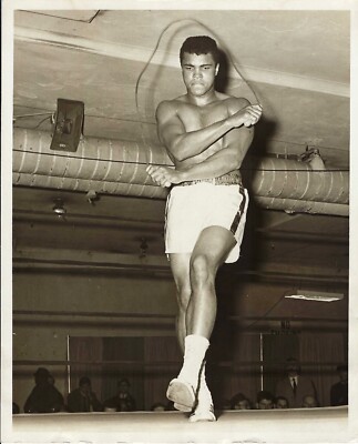 Circa 1960s Muhammad Ali In His Prime Skipping Rope Vintage Photo | eBay