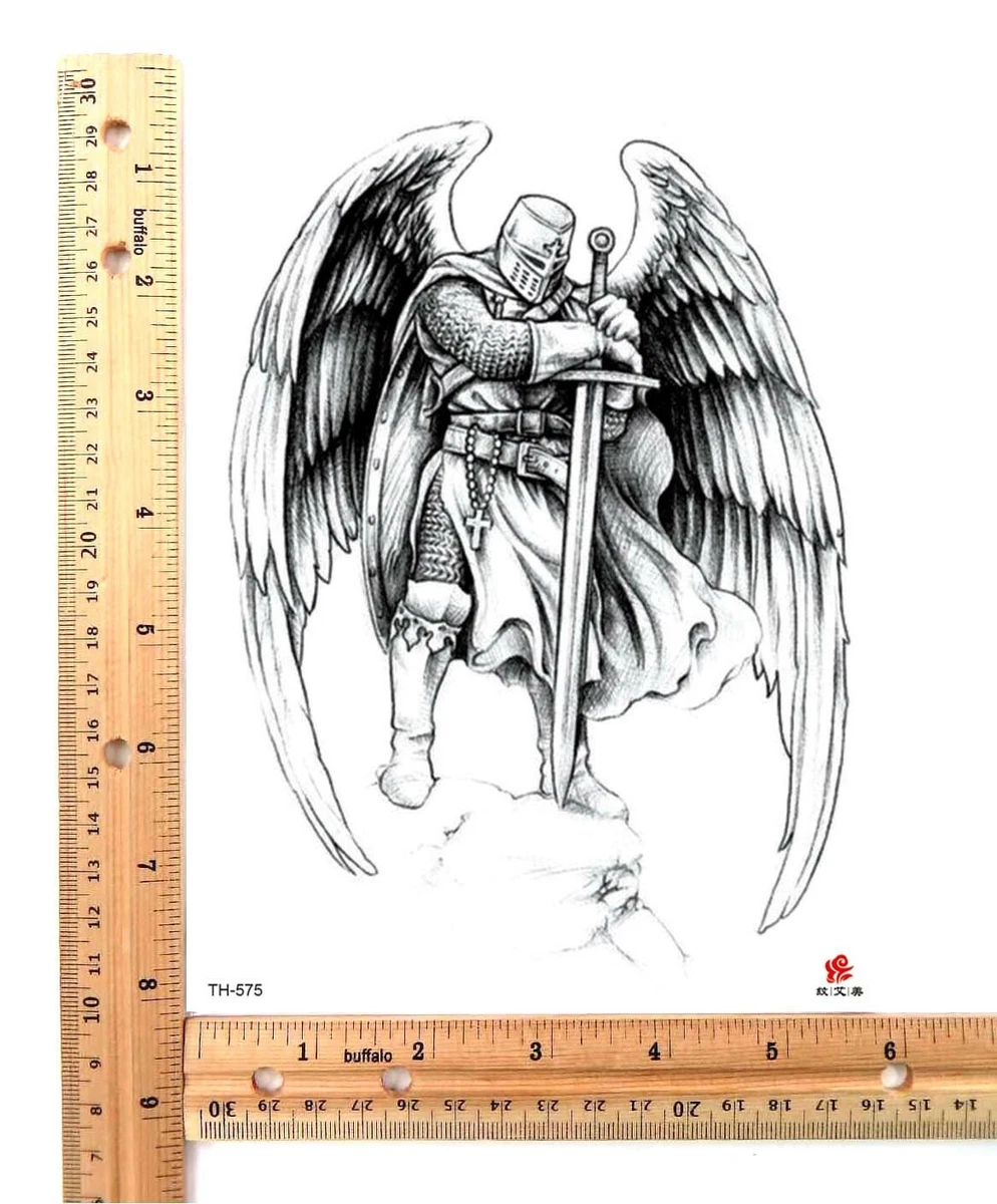 Guardian Angel Warrior Tattoos