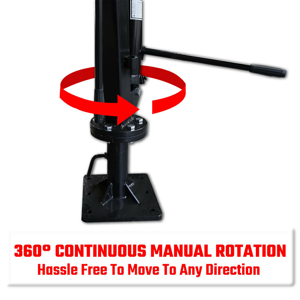 900kg Swivel Hydraulic Crane Hoist 12V Electric Jack UTE Trailer Pick ...