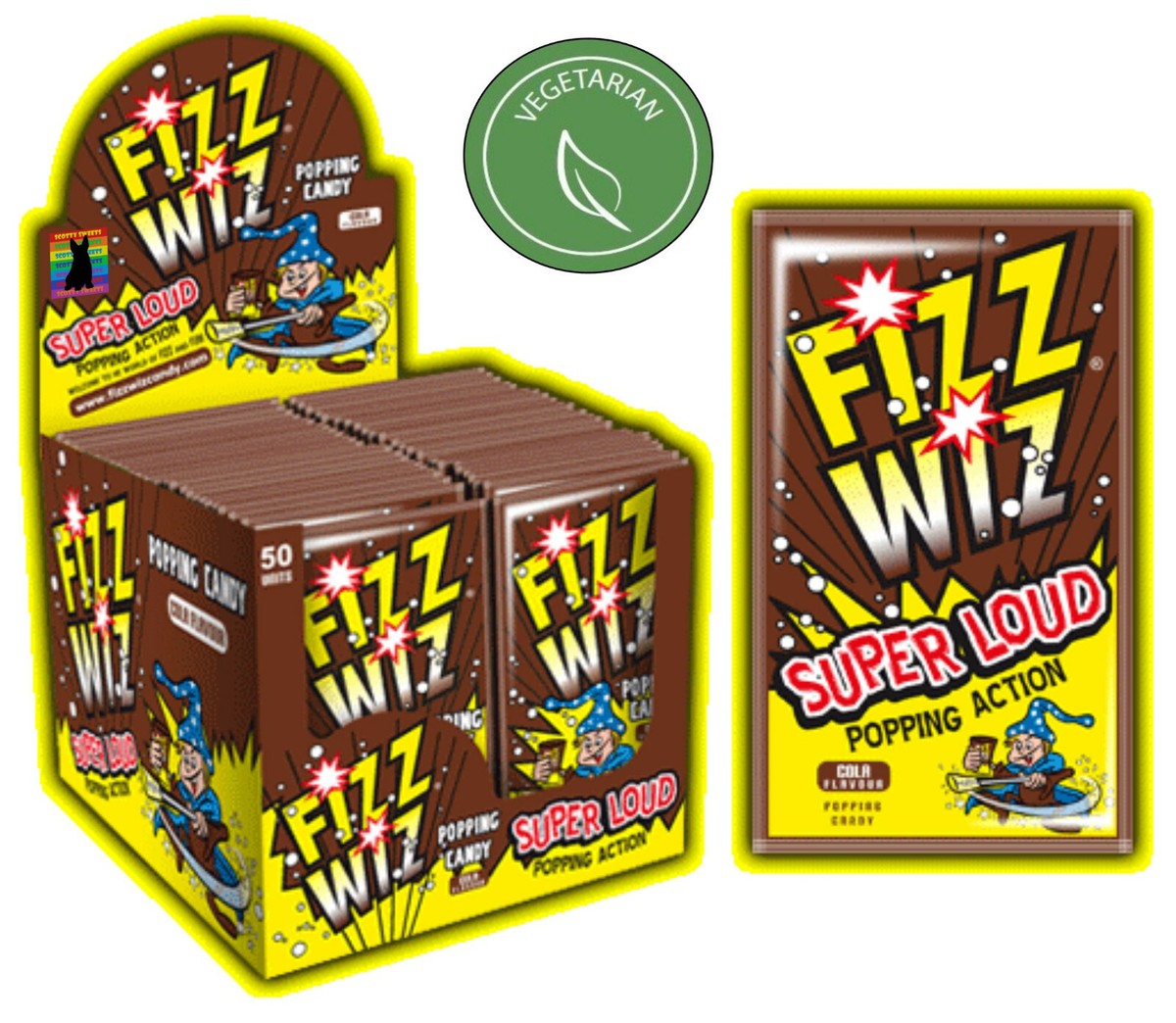 Fizz Wiz Logo Fizz Wiz Strawberry Popping Candy | Giant Bradley's