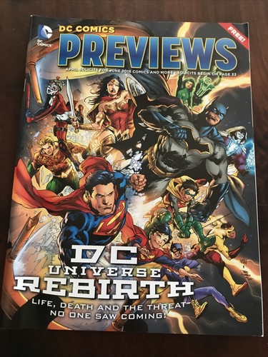 2016 DC COMICS PREVIEWS | eBay
