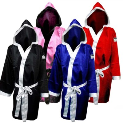 Morgan Sports - Walk Out Robe - Boxing MMA Muay Thai Satin Ring ...