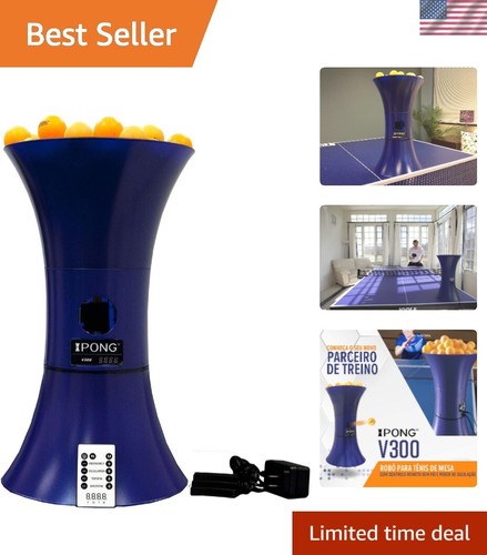 iPong V300 Table Tennis Robot - Wireless Control & Adjustable Spin, Size 19 Blue | eBay