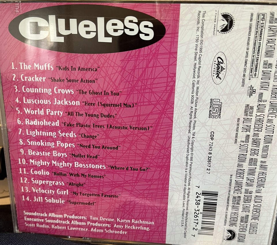 Various Artists : Clueless: Original Motion Picture Soundtrack CD 1995 ...