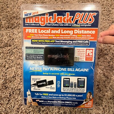 Magic Jack Plus 2014 Free Local & Long Distance Calling 895034001662 | eBay