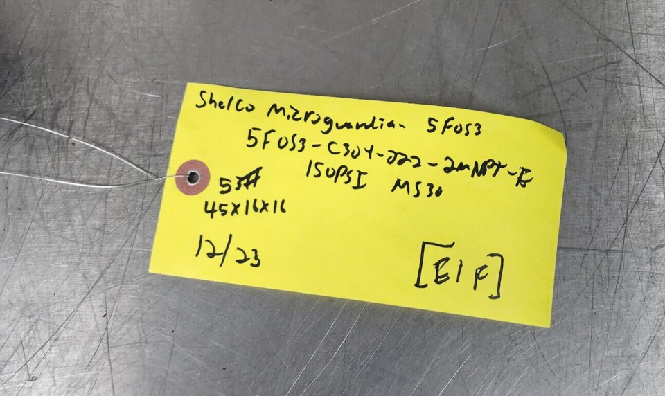 Shelco Microguardian 5FOS3 304SS 2" MNPT 150PSI Filter Housing [E1F] | eBay