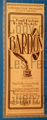 HAUT PARLEUR GRAMOPHONE BARDON publicité 1926 advert | eBay