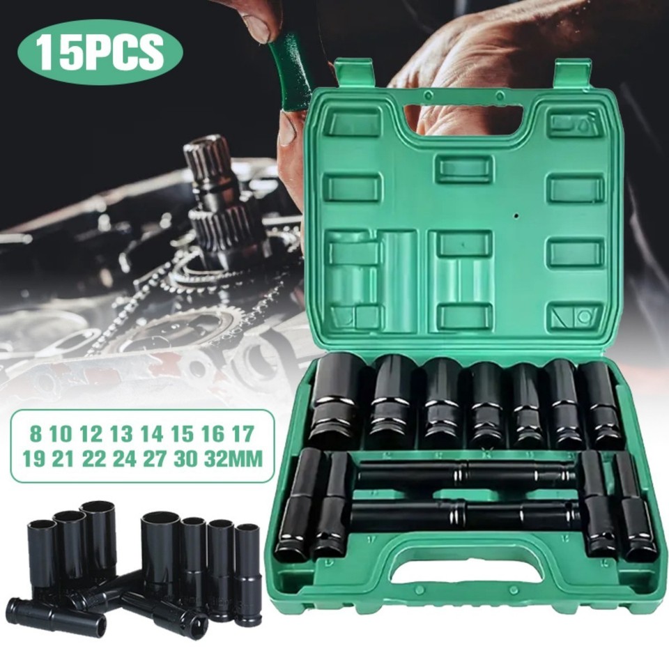 Pneumatic Small Wind Gun Extension Sleeve 15Sets, Electric Wrench ...