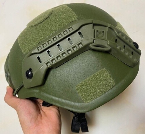 Uhmw-Pe Ballistic IIIA Bullet Proof Helmet Size L Green Mich High ...