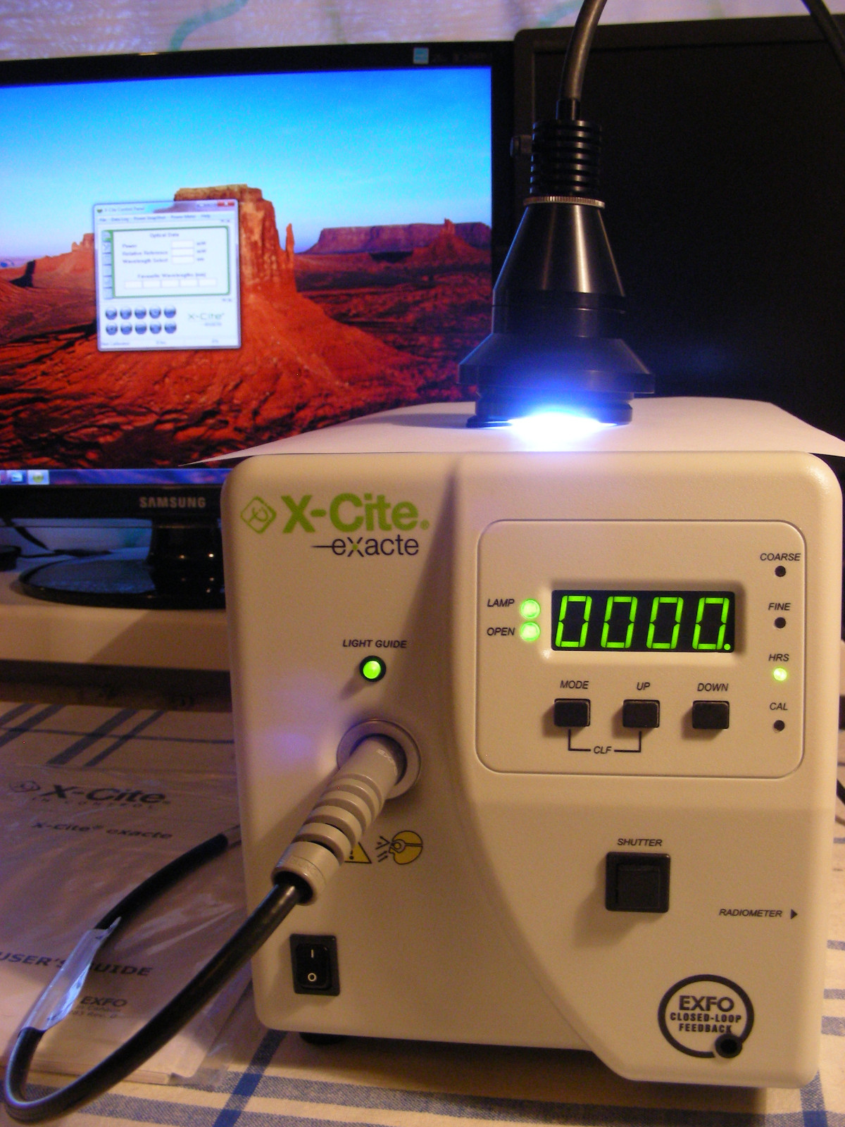 EXFO X-Cite eXacte XCT10 Fluorescent Illumination Olympus Leica Zeiss ...