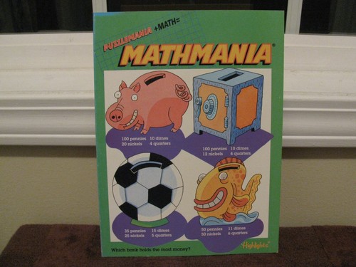 Highlights Magazine Mathmania ( New 1999 Paperback ) ~Great Teaching ...