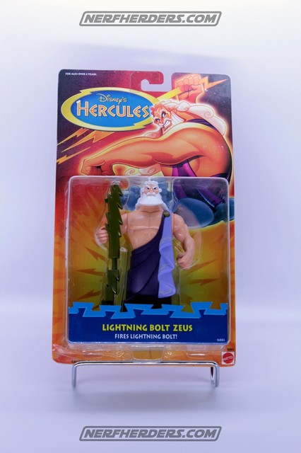 Hercules Disney Mattel 1997 Lightning Bolt Zeus Action Figure for sale ...