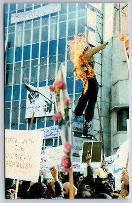 Teheran Iran~President Jimmy Carter Burned~Occupation~1981 Postcard | eBay