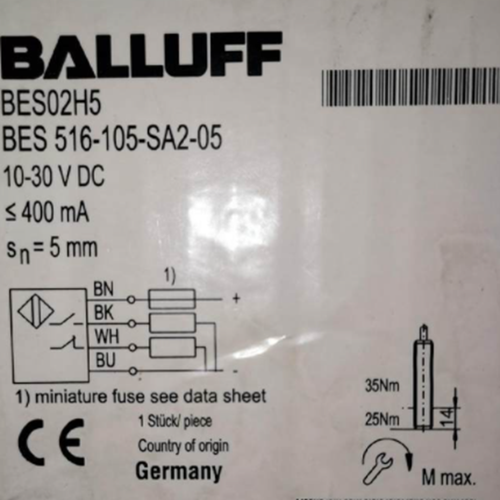 NEW BALLUFF BES 516-105-SA2-05 BES02H5 Proximity Switch | eBay