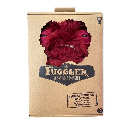 Fuggler Funny Ugly Monster Red Wide Eyed Weirdo Furry Plush New in Box ...