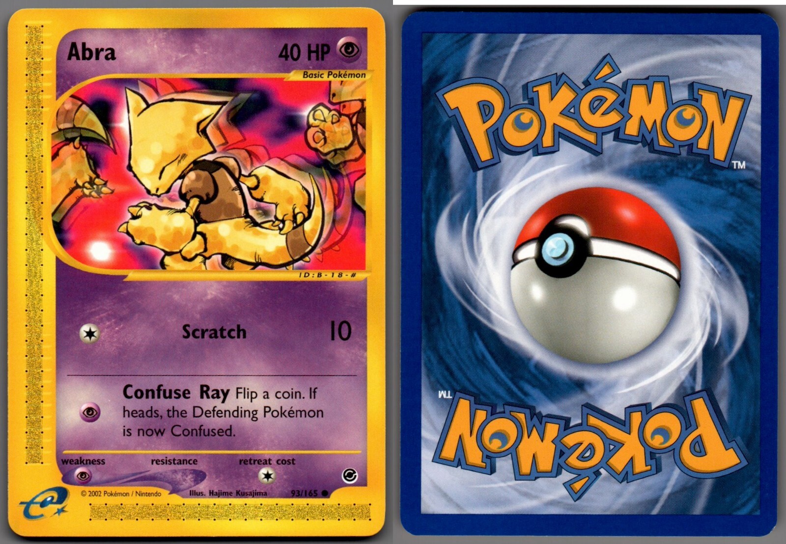 2002 Pokemon, Expedition, #74/165 Abra, Common | eBay