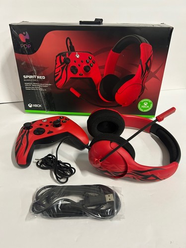 PDP Spirit Red Bundle REMATCH Advanced Wired Controller -AIRLITE ...