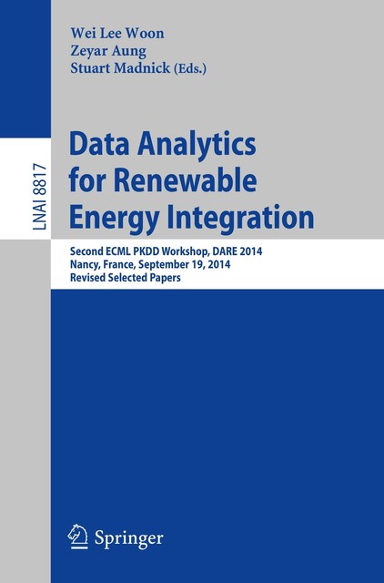 Data Analytics For Renewable Energy Integration von Stuart Madnick ...