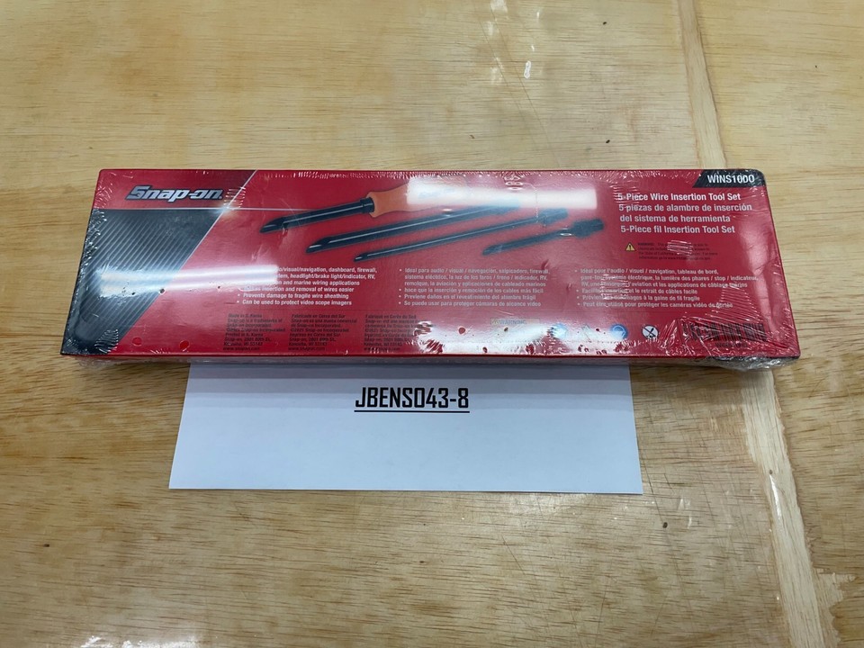 Snap-on Tools NEW Orange 5 Piece Wire Insertion Tool Set WINS100O ...
