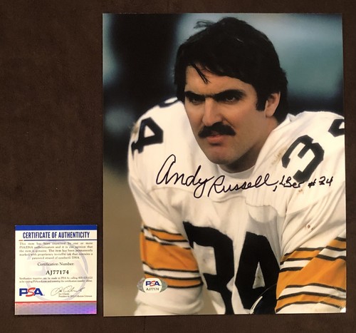 Andy Russell AUTOGRAPH SIGNED 8X10 PHOTO Pittsburgh STEELERS Legend ...