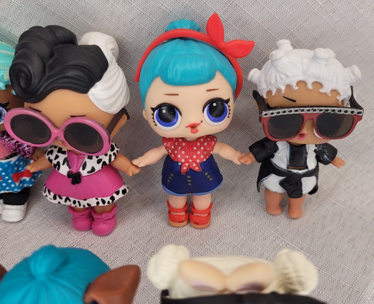Lol Surprise Mini Dolls Figures lot of Girls w/ Accessories Pets Cats ...