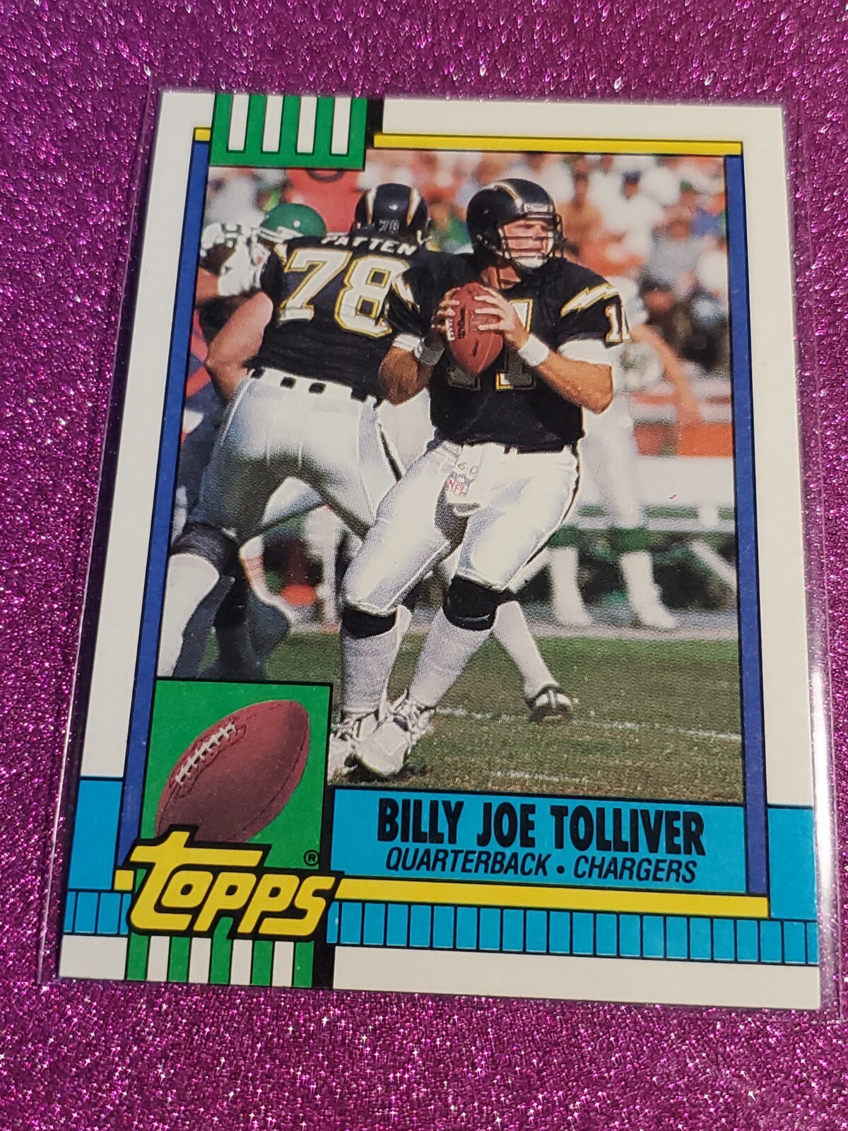 1990 Topps Billy Joe Tolliver San Diego Chargers #387 | eBay